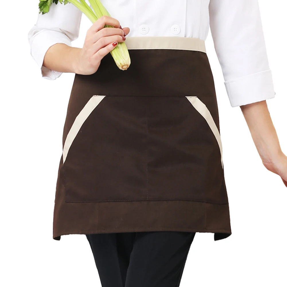 8 Style Universal Unisex Half Bust Bib Apron Restaurant Kitchen Coffee ...