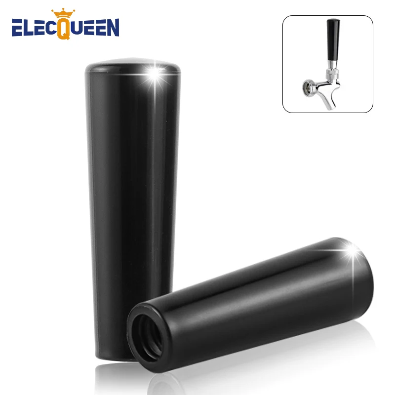 2 Pcs/Lot Plastic Beer Tap Handle,67mm Length Homebrew Black Handle for ...