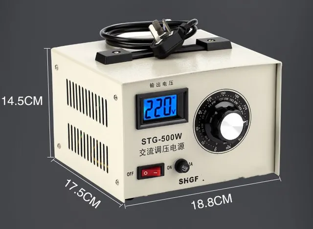 STG-500W single-phase voltage regulator 220v AC voltage regulating ...
