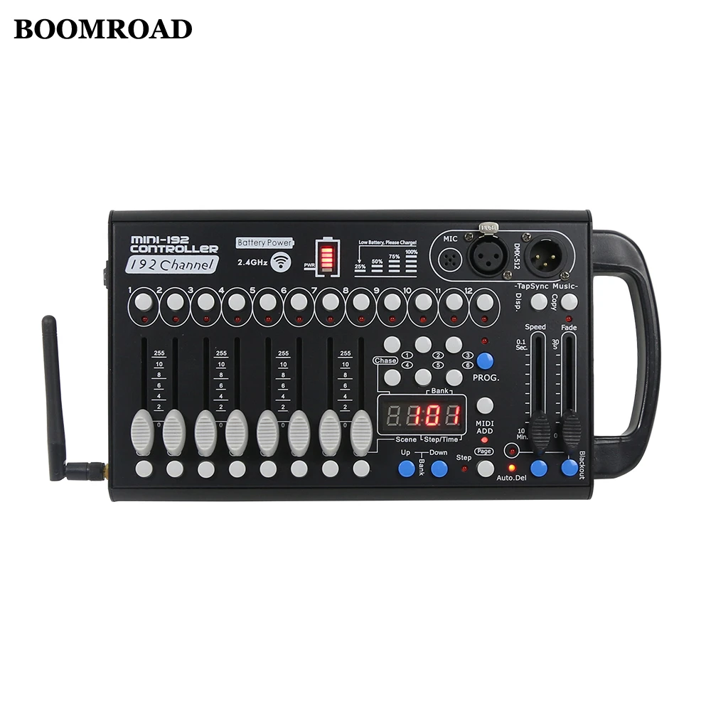 Newest 2.4g Wireless 192 Dmx Controller Battery Powered Dj Equipment ...