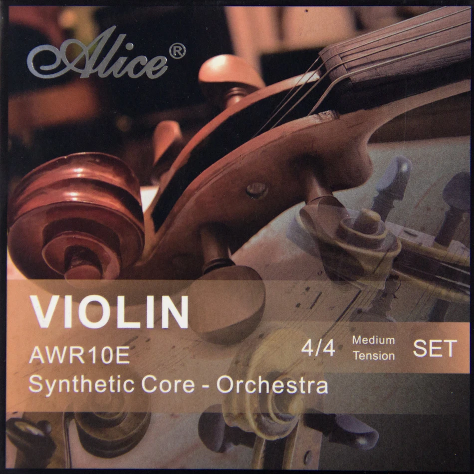 NEW High quality Alice Violin Strings AWR10E Synthetic Core Orchestra 4 ...