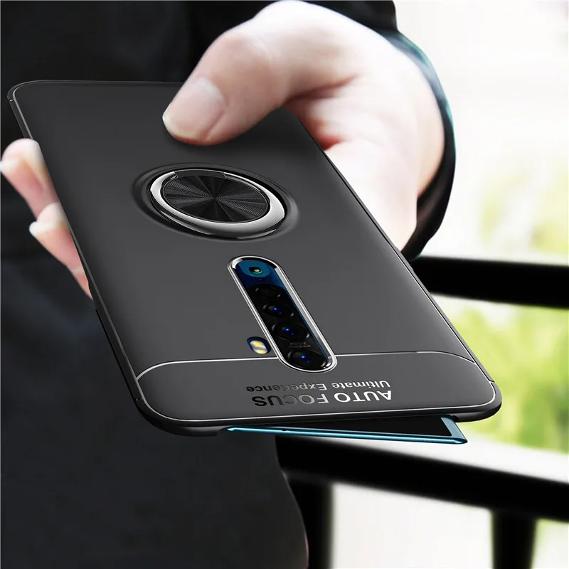 For-OPPO-Reno-2-2Z-2F-Case-Luxury-Shockproof-Metal-Ring-Stand-Car ...