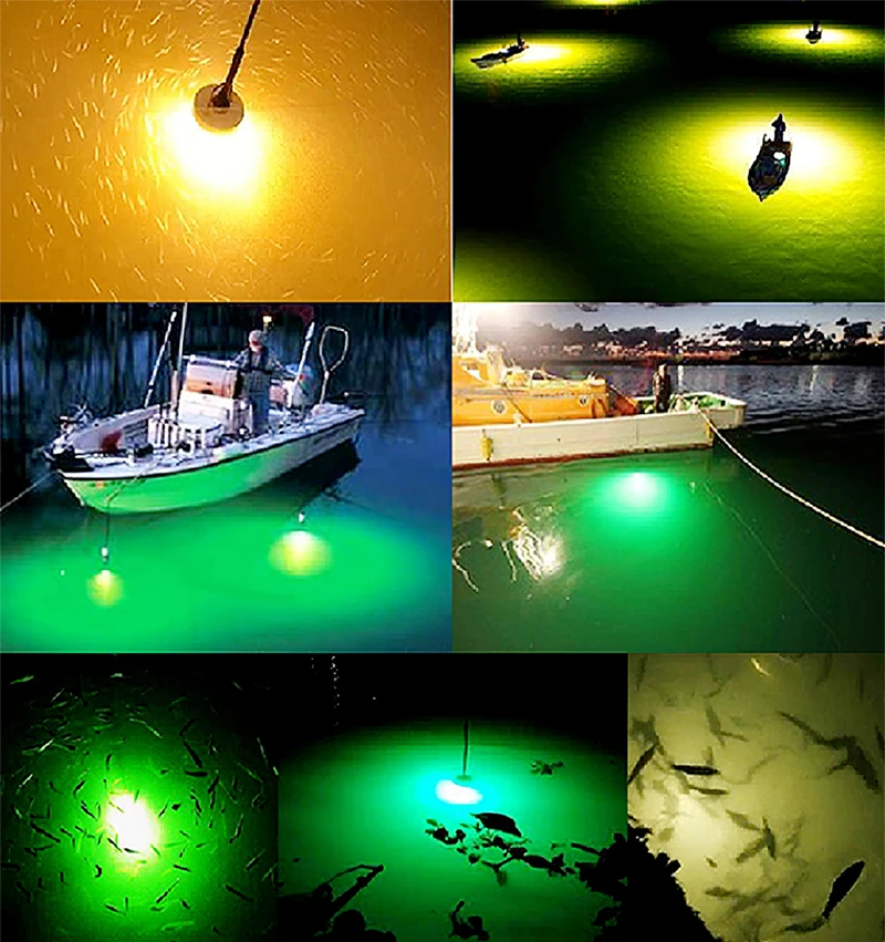 Warm White Lampe LED Submersible verte pour la pêche sous-marine en ...