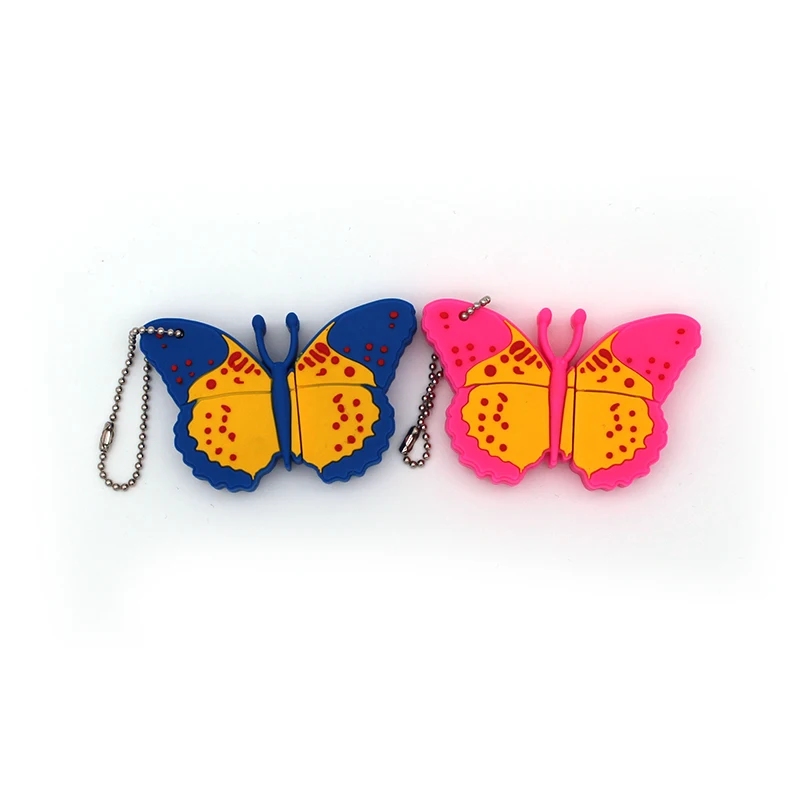New Cute Cartoon Butterfly Pen Drive 64GB Usb Flash Drive 32GB 16GB 8GB ...