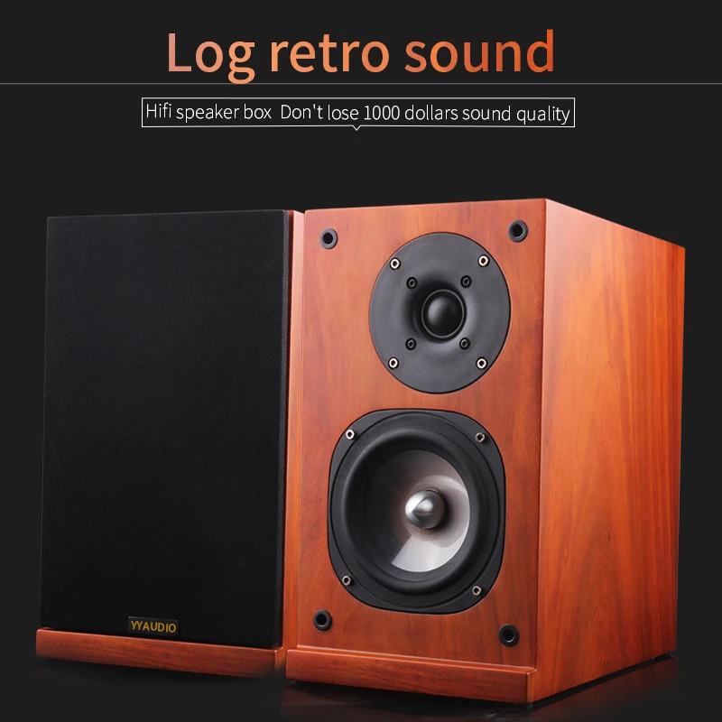 Hifi-Speaker-Box-Wood-Computer-Speakers-Bass-Stereo-Music-Player-Wooden ...