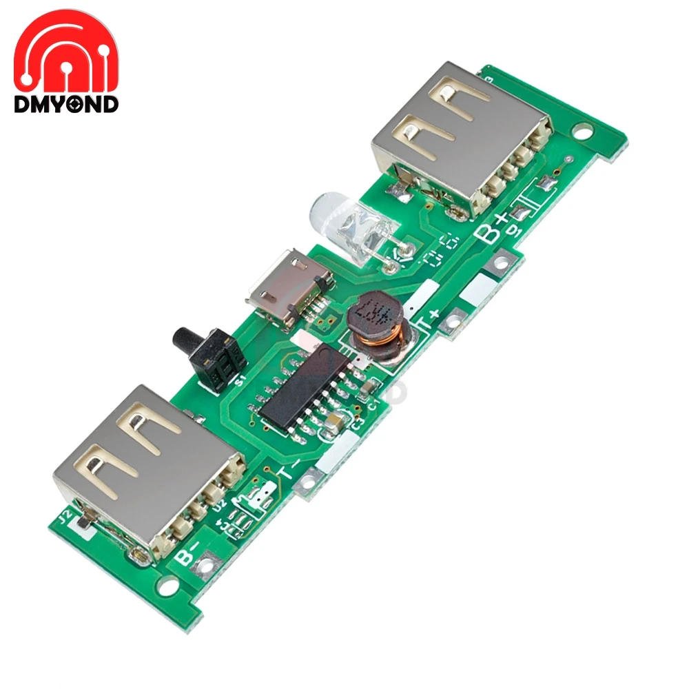 Dc 5v 1a 2a Mobile Power Bank Charger Control Board Micro Usb Polymer ...