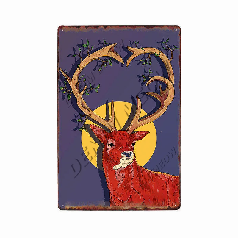 Bucolic deer head poster Art & Collectibles Prints etna.com.pe