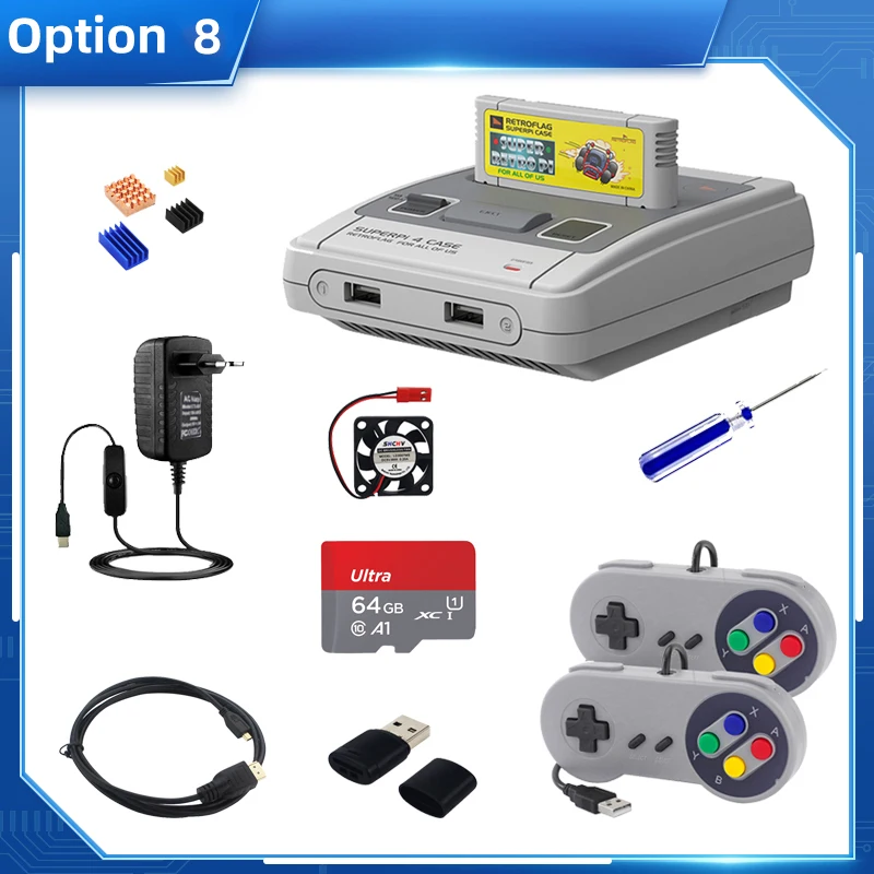 Retroflag SUPERPi 4 Case for Raspberry Pi 4B Pegasus Option 9 for 41.89 ...