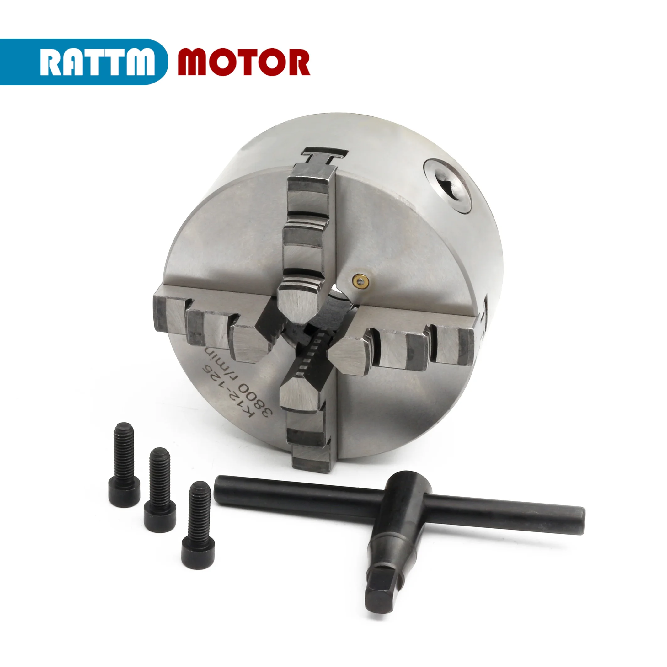 4-Jaws-K12-125mm-self-centering-Manual-chuck-Machine-tool-Lathe-chuck ...