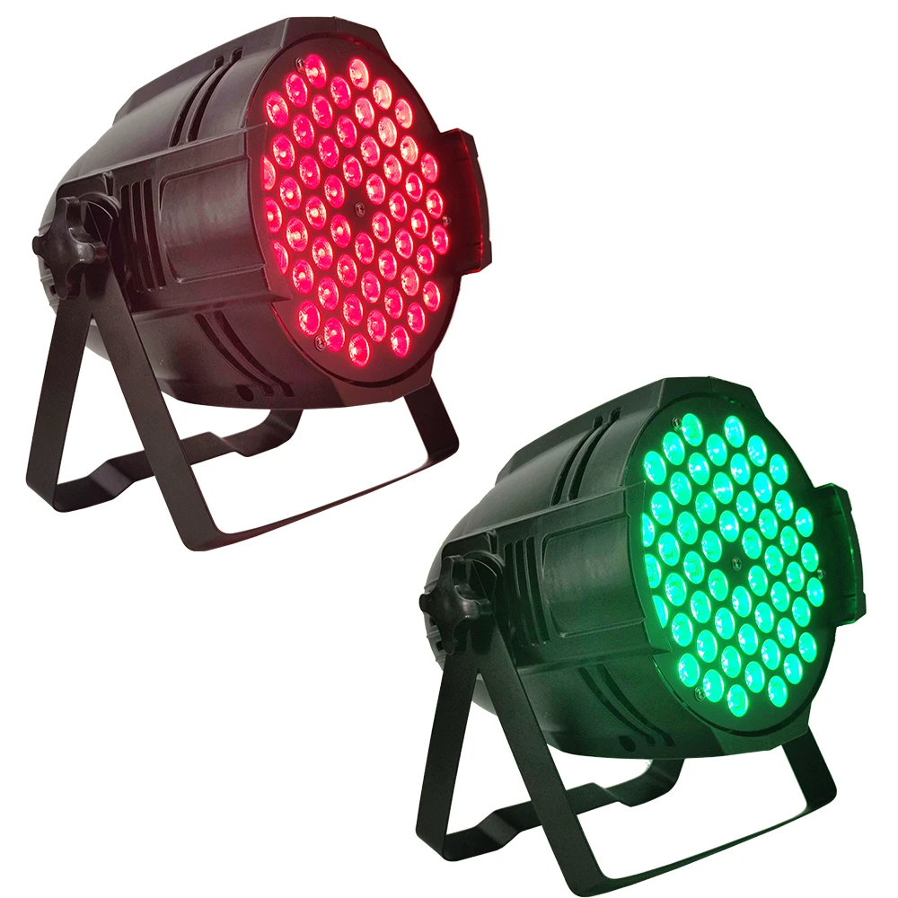 2 piezas/aluminio 54x4w luz par led RGBW 4 en 1 LED 216w fiesta dj ...