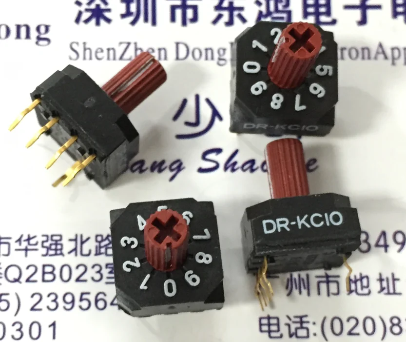 1PCS 10 digit rotary switch 0 9 DIP switch coding switch with handle DR ...