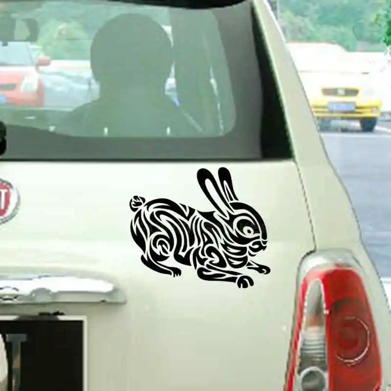 Rabbit Decal Car Posters Vinyl Wall Decals Pegatina Decor Mural Wild ...