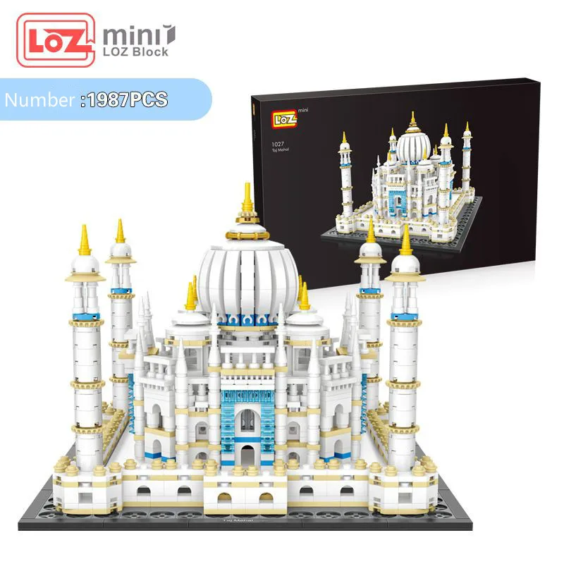 LOZ 미니 빌딩 블록, 세계적으로 유명한 클래식 건축, 1987 개 컬렉션 선물, 어린이 DIY 전시 장난감 1027|블록 ...