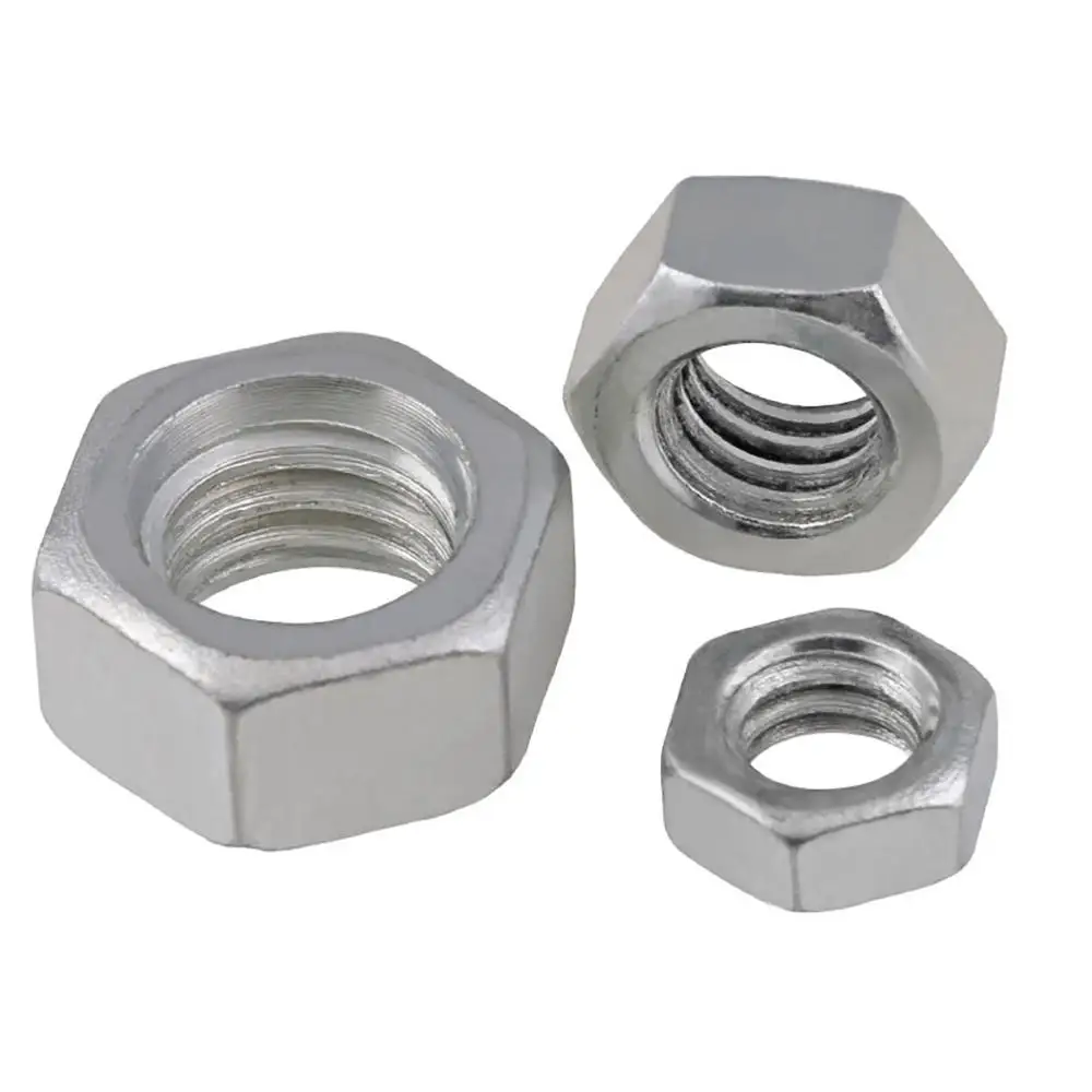 5Pcs-50Pcs-Hex-Nuts-Zinc-Plated-Carbon-Steel-Hexagon-Nut-UNC-4-BSW-1-8 ...