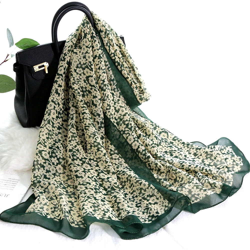Fashion-Chiffon-Scarves-Silk-Scarf-Women-Floral-Printing-Long-Soft-Wrap ...