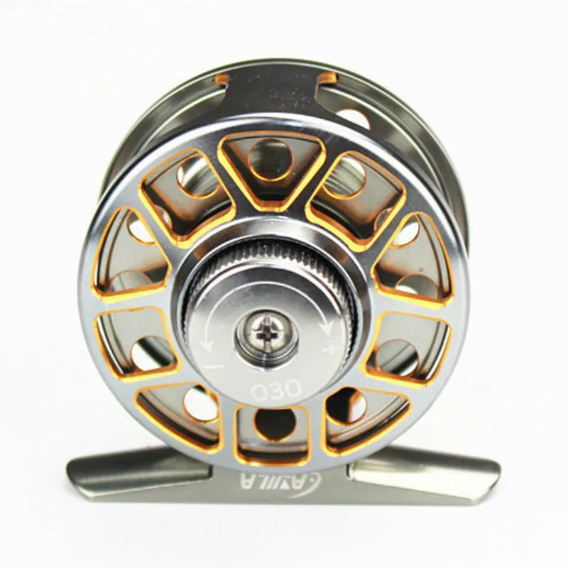 Moulinet de pêche entièrement métallique CJL030, avec grand arbre, sur glace, en alliage d ...
