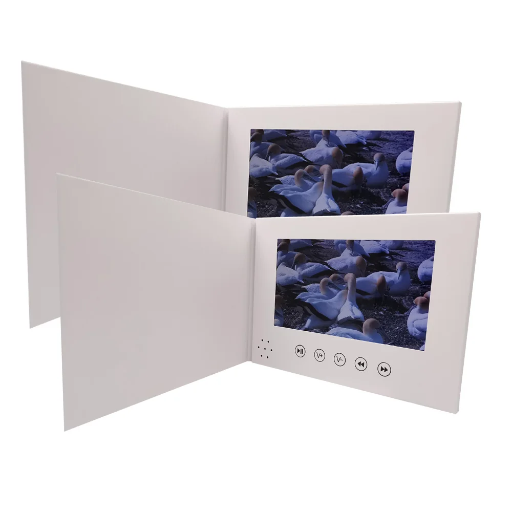 7inch Video Booklet Screen Brochure Universal Video Greeting Cards ...