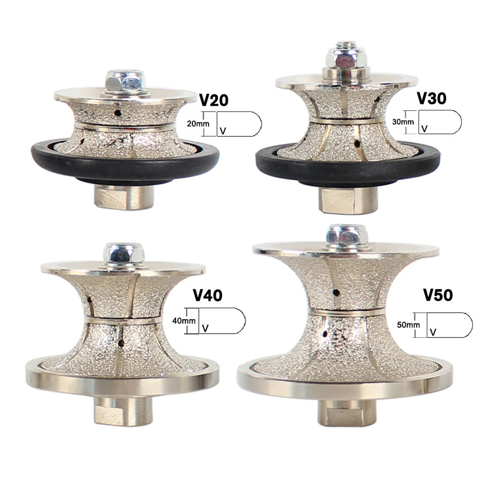 Stone Granite Marble Buffer V50 Full Bullnose Router Bit Profiler 2