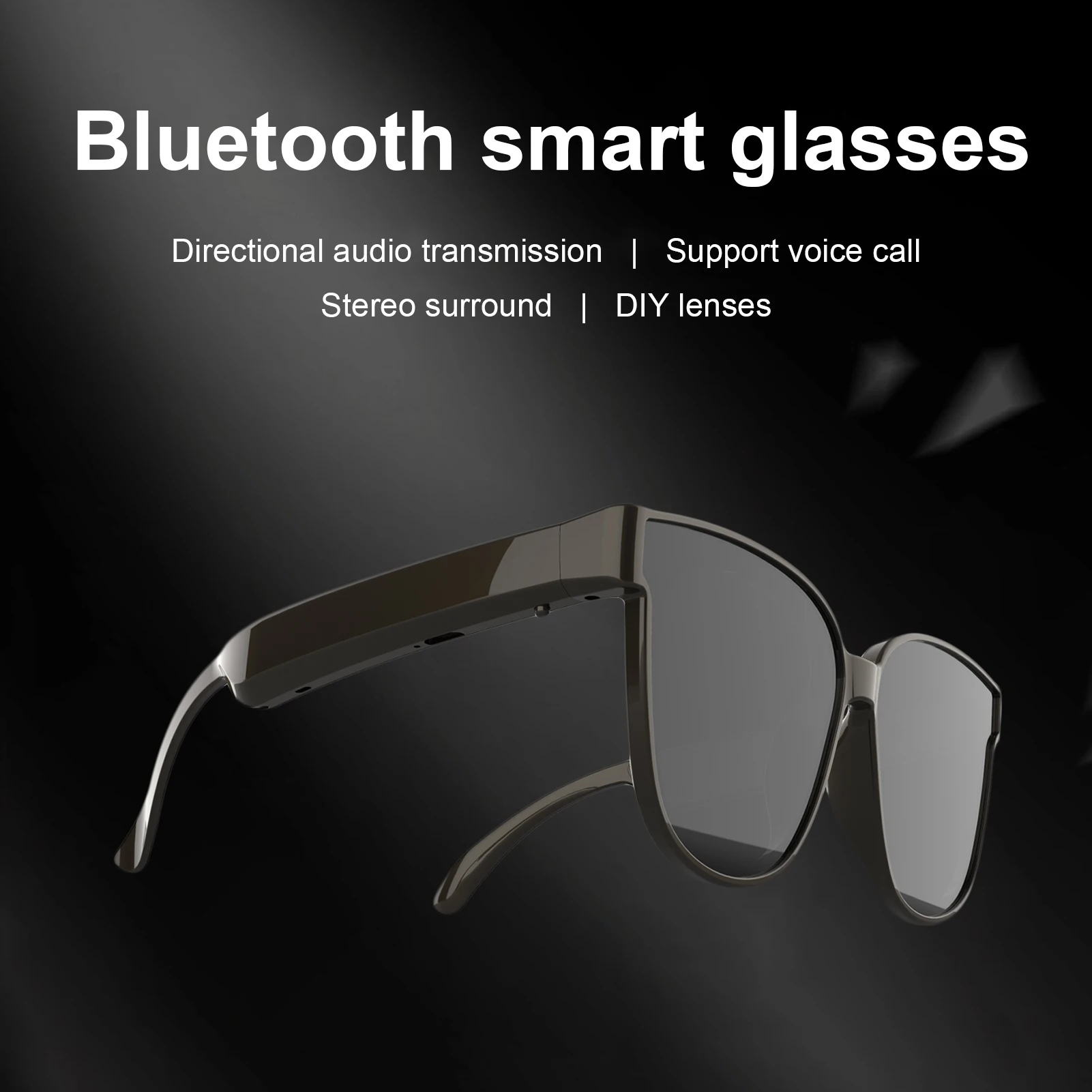 Bluetooth-Audio-Sunglasses-Glasses-Bone-Conduction-Smart-Headset ...