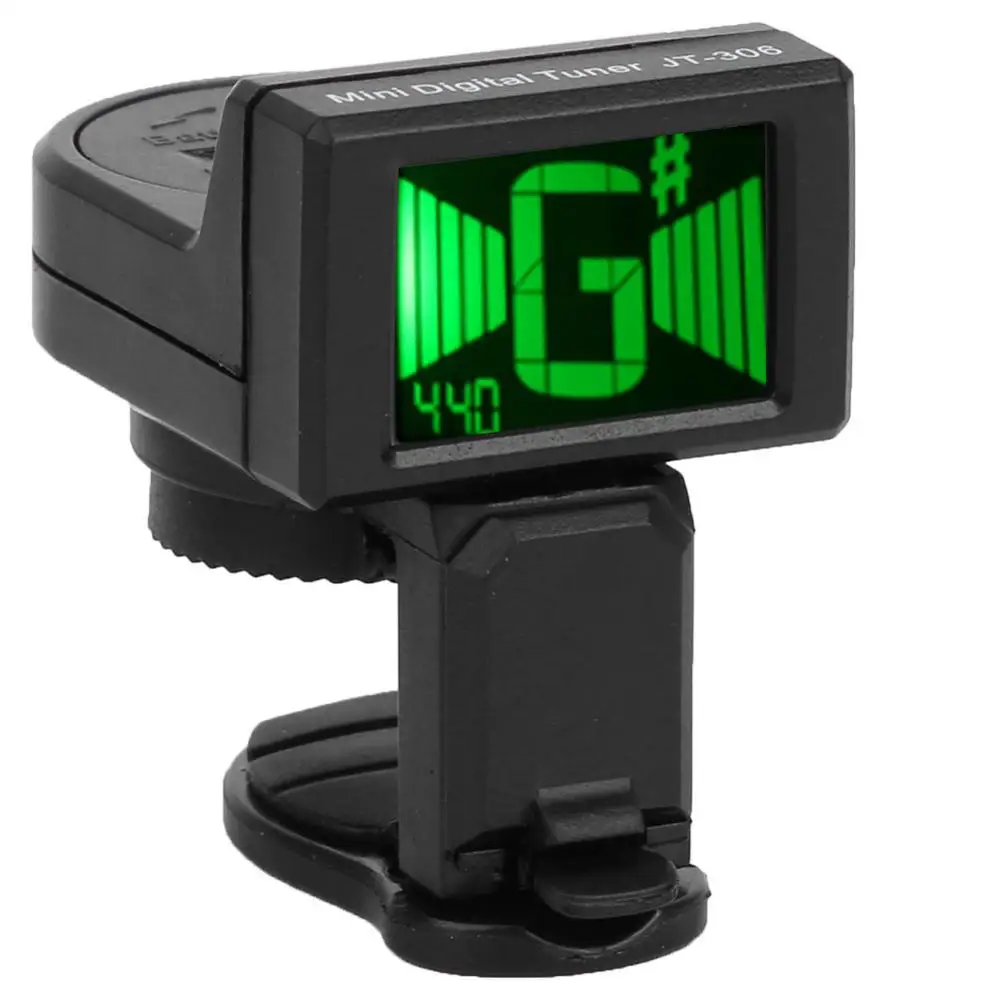Guitar Tuner Mini Clip on Tuner with Display Show Note Pitch Electric ...