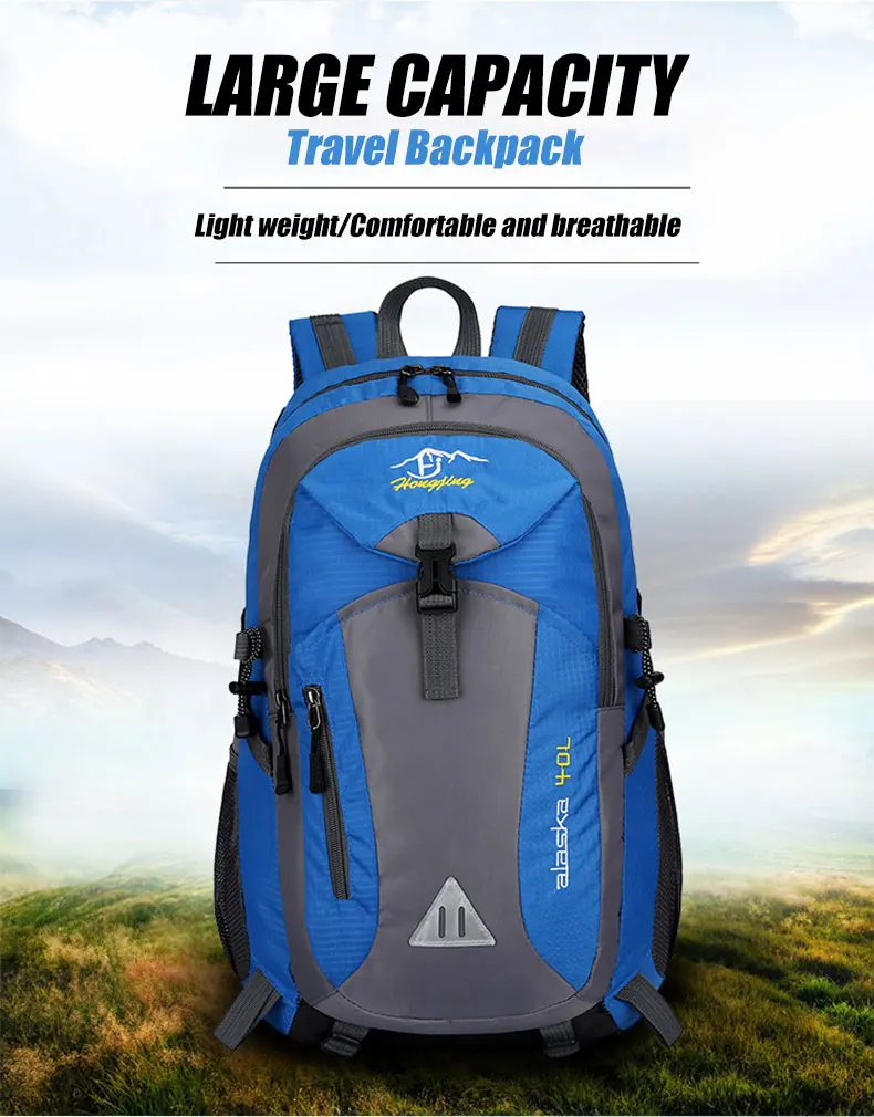 Sac à dos,Sac à dos militaire Mochila pour hommes 40L 3P souple, capacité tactique, extérieur ...