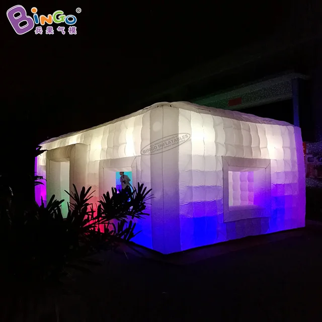 Custom Made Inflatable Party Tent 9.5*5*3.7M Inflatable Cube Bar Event ...