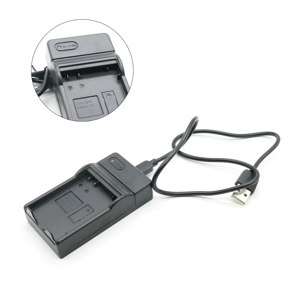 Digital Camera Battery Charger For Camera Nikon EN-EL14 COOLPIX P7000 ...