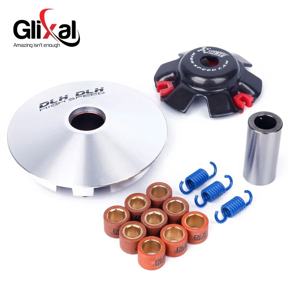 GY6 125cc 150cc High Performance Racing DLH Variator Kit with Roller Weights Driving Pulley for ...