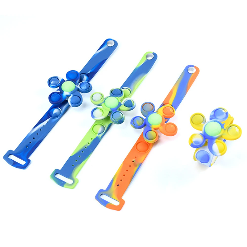 Octopus Spinning Top Fidget Toys Its Anti Stress Wristband Whirl Light ...