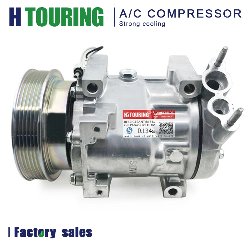 SD7V16 compresor de CA para DACIA LOGAN camioneta SANDERO DUSTER 1,4, 1 ...