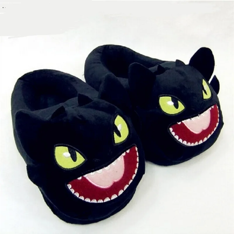 Halloween Toothless Train Dragon DreamWorks Cotton Slippers Plush Home ...