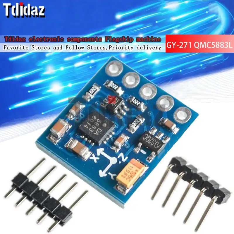 M-dulo-GY-271-HMC5883L-br-jula-electr-nica-sensor-de-campo-magn-tico-de ...