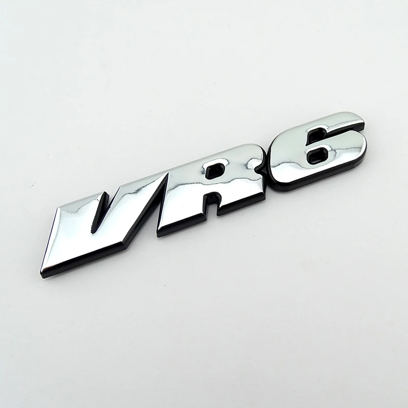 VR6 3D Car Sticker Tattoo Golf GTI MK3 Rear Chrome Badge Emblem Vent ...