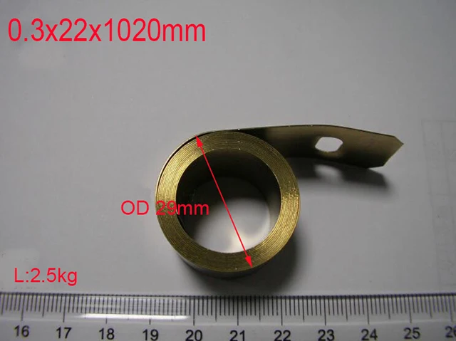Stainless steel constant force clockwork spring width 10/20/25mm ...