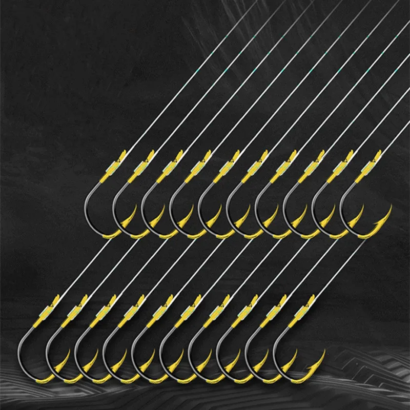 Hoge Carbon Staal Vishaak, Zwart Goud Ghost Tand Karper Haak, japanse ...