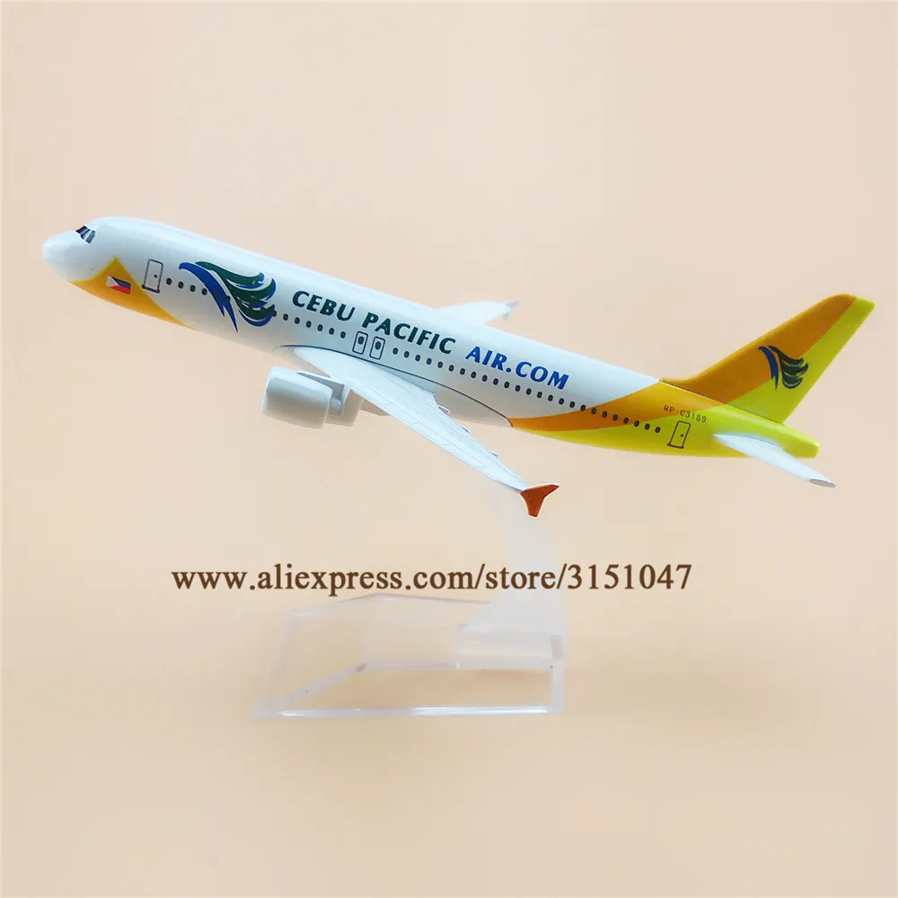 16cm Air CEBU PACIFIC Airbus 320 A320 Airlines Airplane Model Plane ...