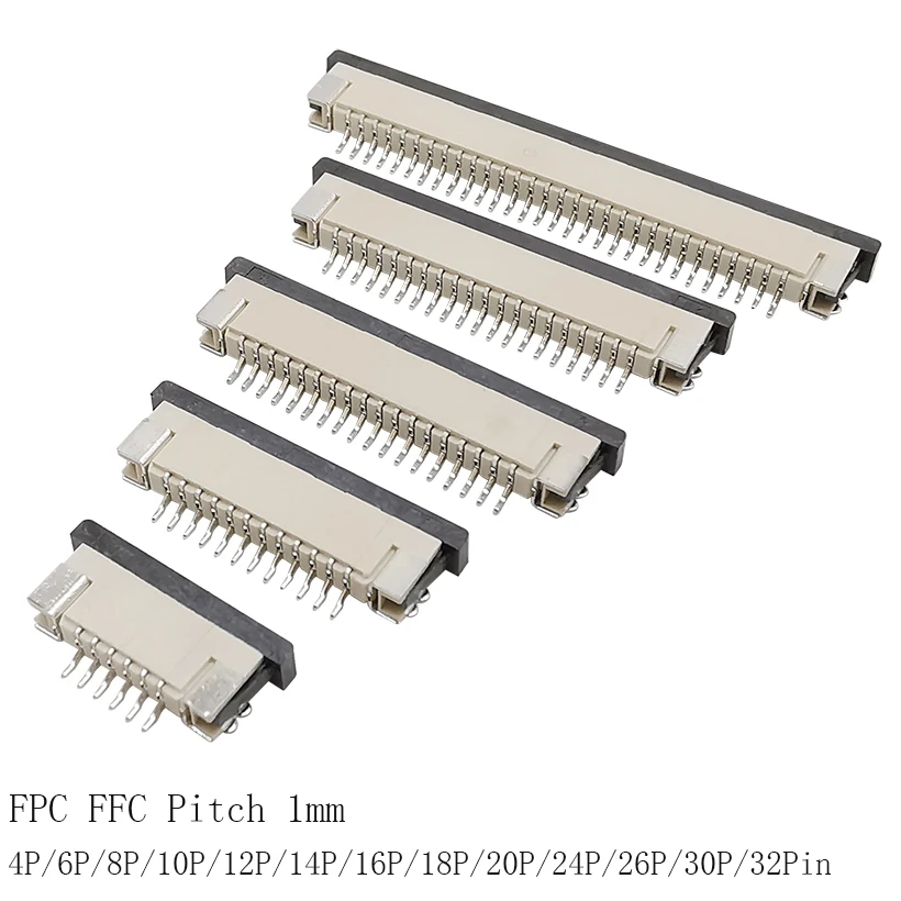 10Pcs-lot-FPC-FFC-Pitch-1mm-Connector-4P-6P-8P-10P-12P-14P-16P-18P-20P.jpg