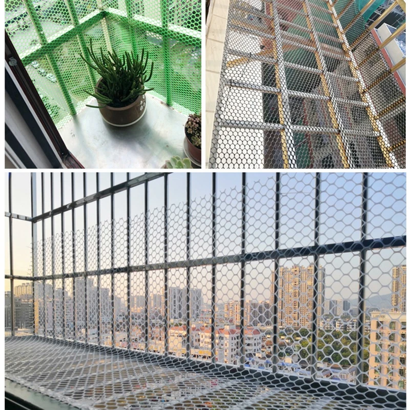 Height 30/50cm Length 1m Balcony Protection Mesh Pets Kids Anti Fall ...