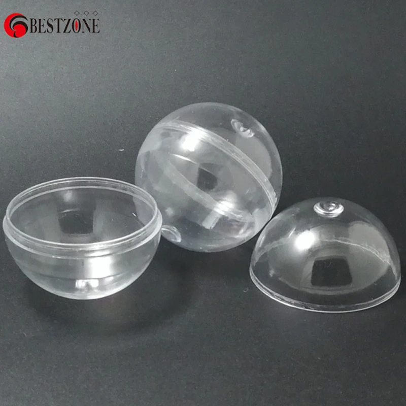 100pcs/lot Diameter 40mm Clear Transparent Empty Plastic Ps Capsules ...