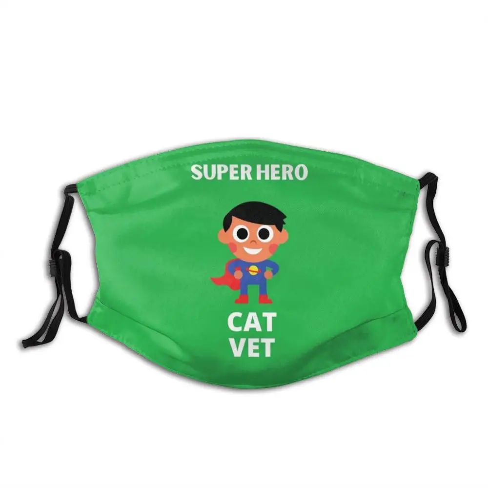 Cat-Vet-Super-Hero-Diy-Adult-Kids-Face-Mask-Cat-Veterinarian-Vet-Kitten ...