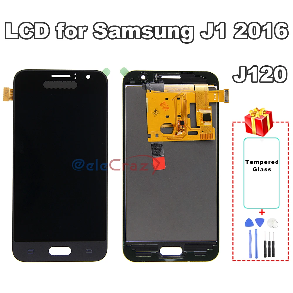 100％ Tested For Samsung Galaxy J1 2016 J120 J120f J120h J120m Lcd ...