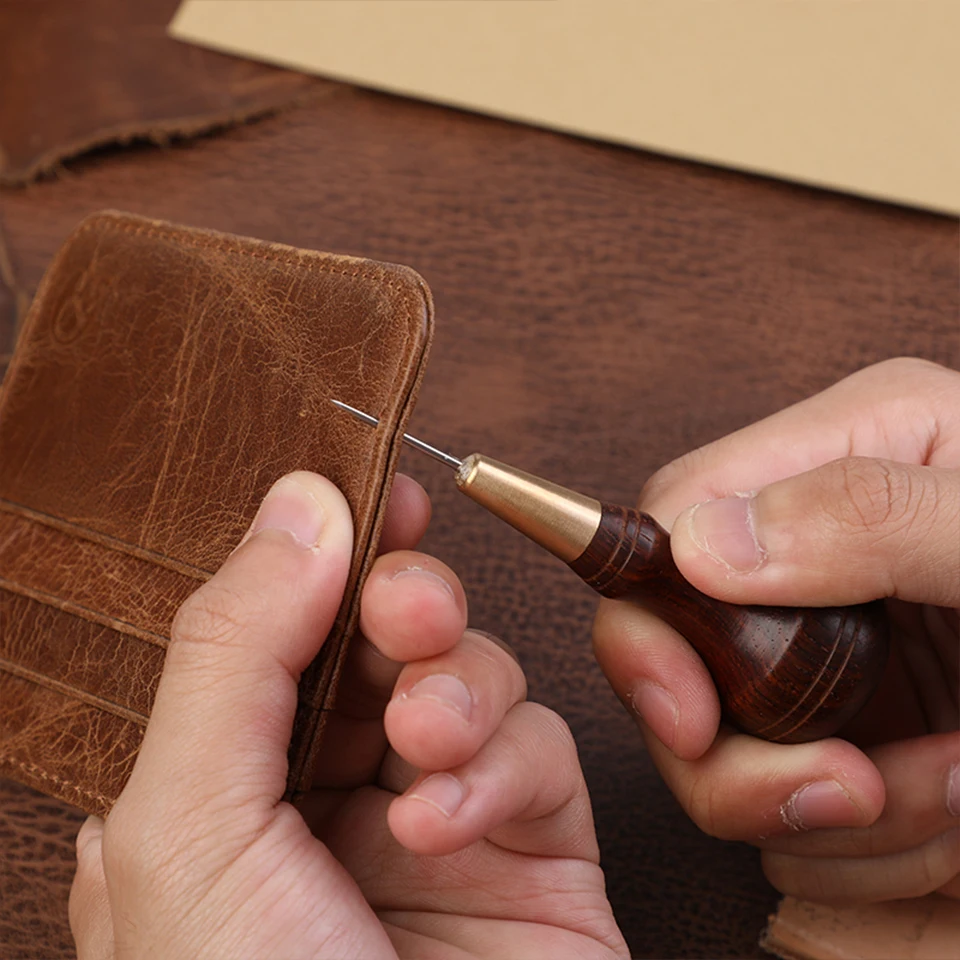 POINCON,A-4mm--LMDZ outil de poinçonnage pour cuir, poinçon en bois de ...