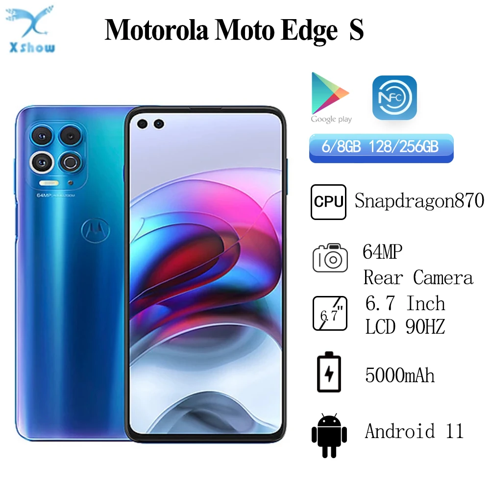 Motorola Moto Edge S 5g Global Firmware Smartphone 6.7" Snapdragon 870 ...