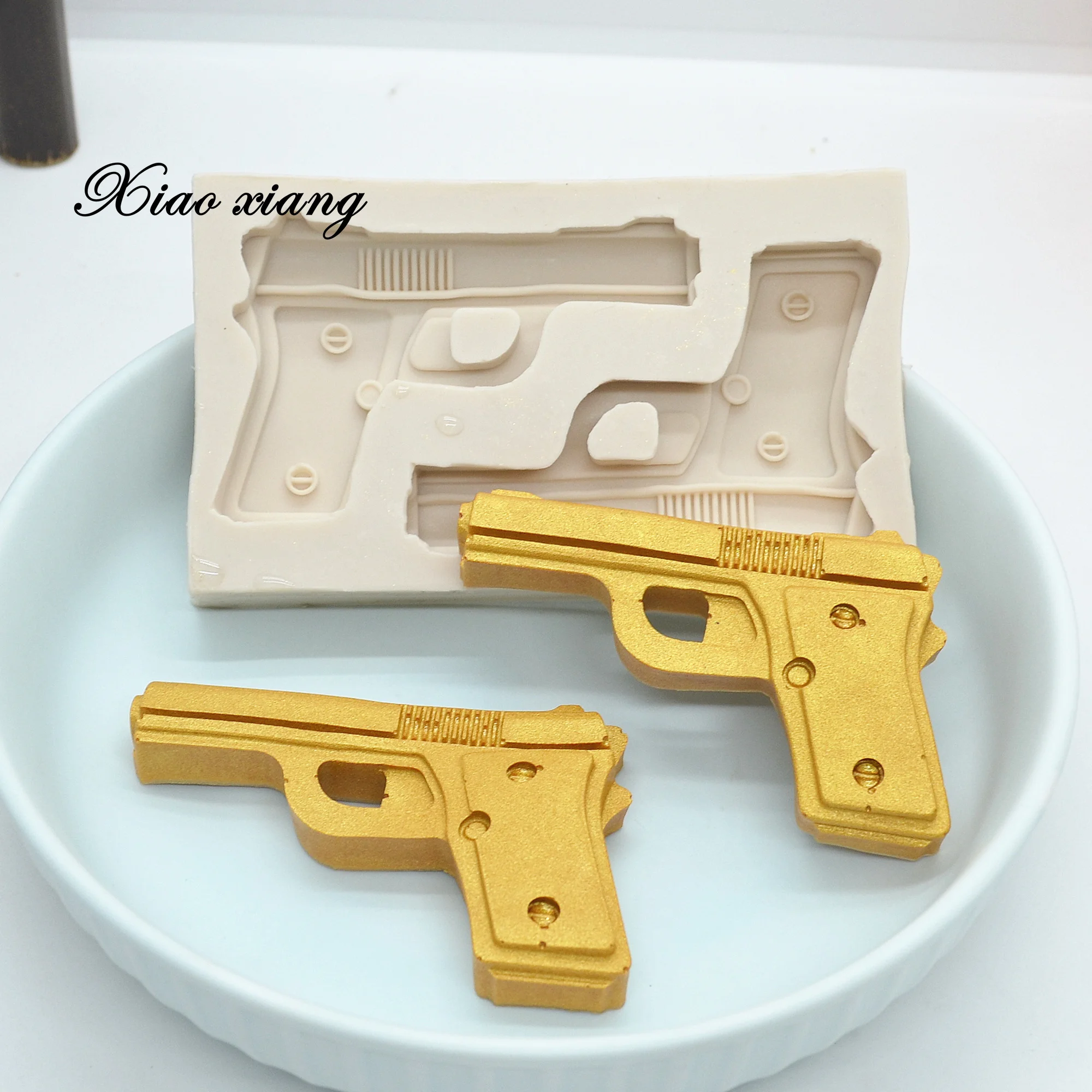 Luyou-3D-Gun-Silicone-Fondant-Cake-Molds-Chocolate-Resin-Mold-Cake ...