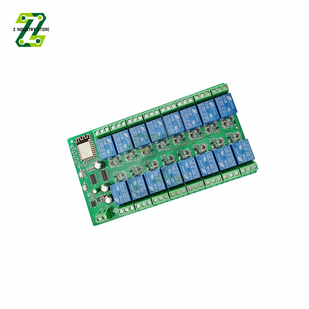 Dc 5V 12V 24V Esp8266 Esp-12F 16 Channel Relay Bord Module Wifi ...