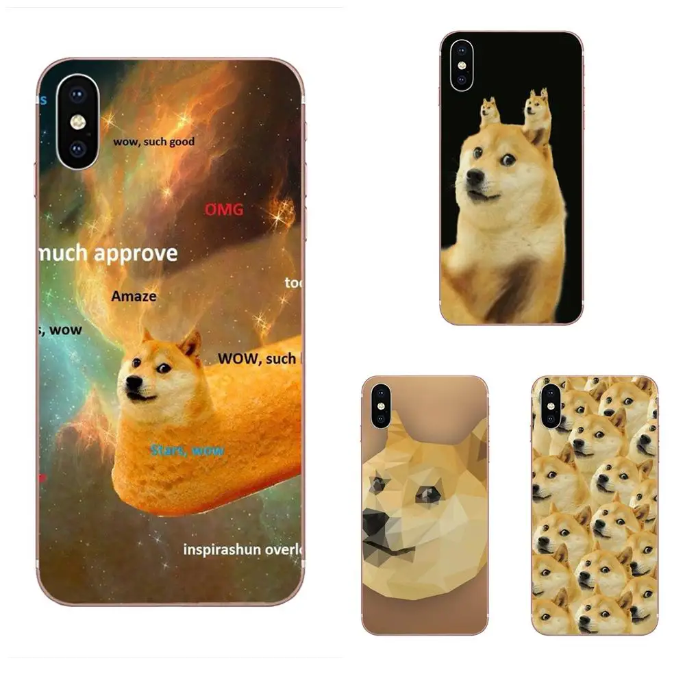 Divertido Doge perro para Apple iPhone 4 4S 5 5C 5S SE 6 6S 7 8 Plus X ...