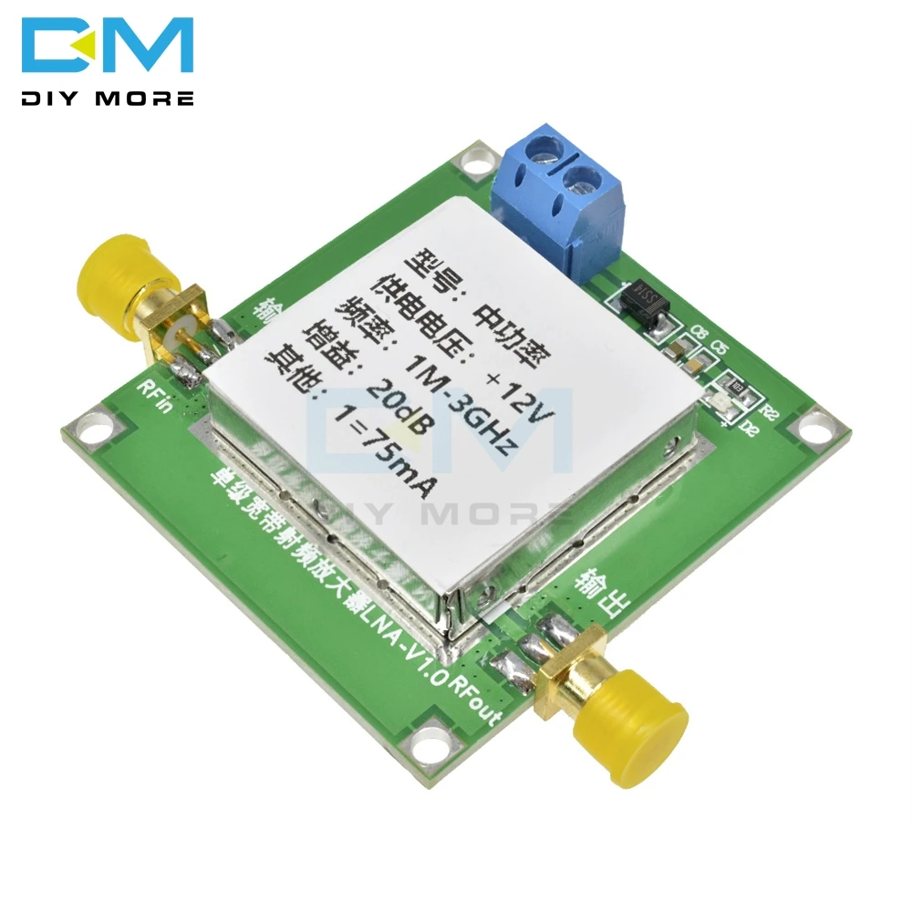 1-3000MHz-2-4GHz-High-Gain-20dB-LNA-RF-Broadband-Low-Noise-Amplifier ...