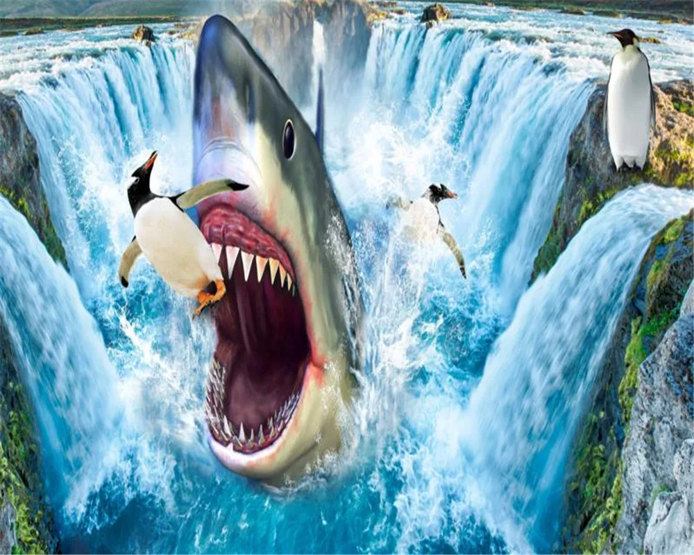 Sharks Eating Penguins