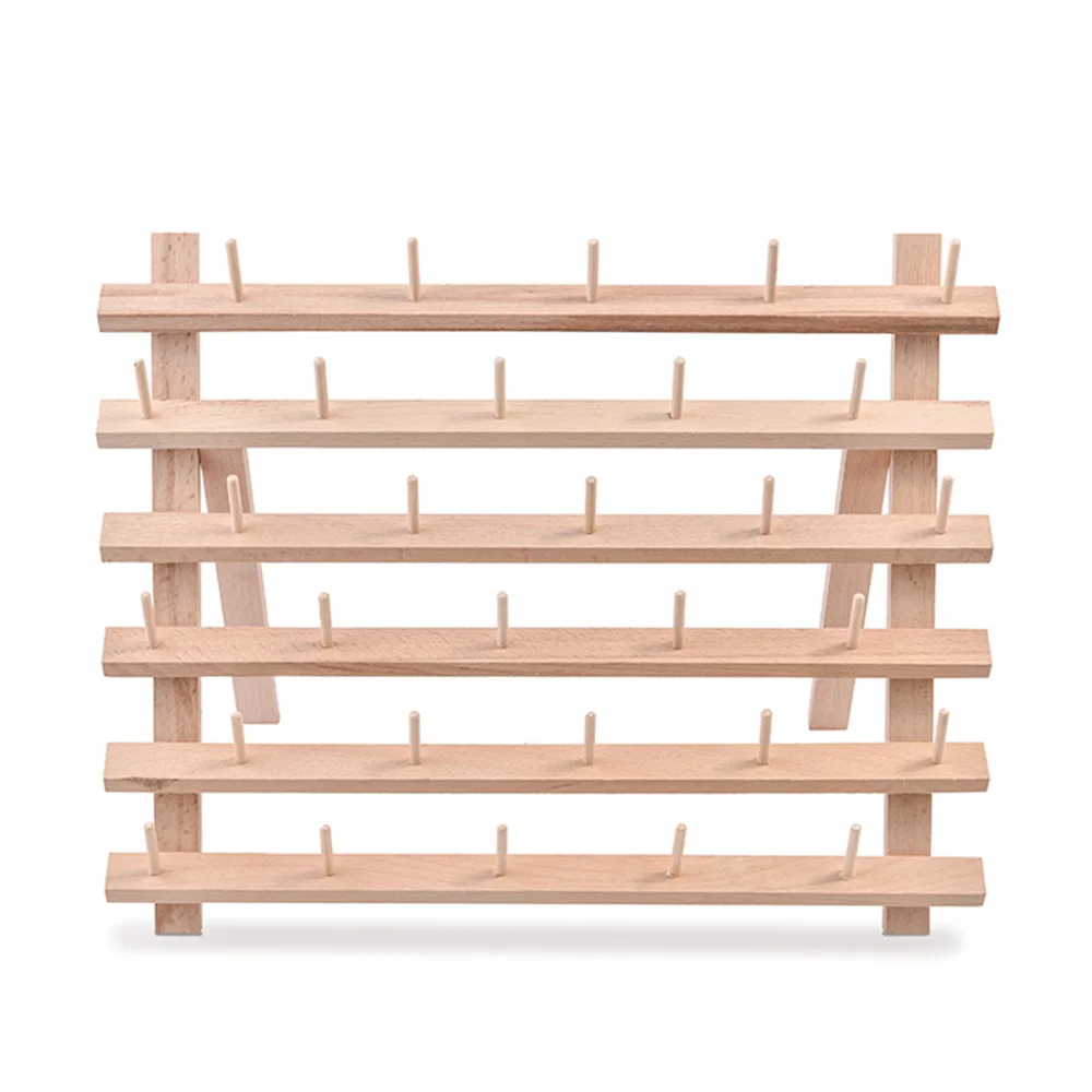 Nueva costura herramienta de madera hilo estante plegable carrete Rack ...