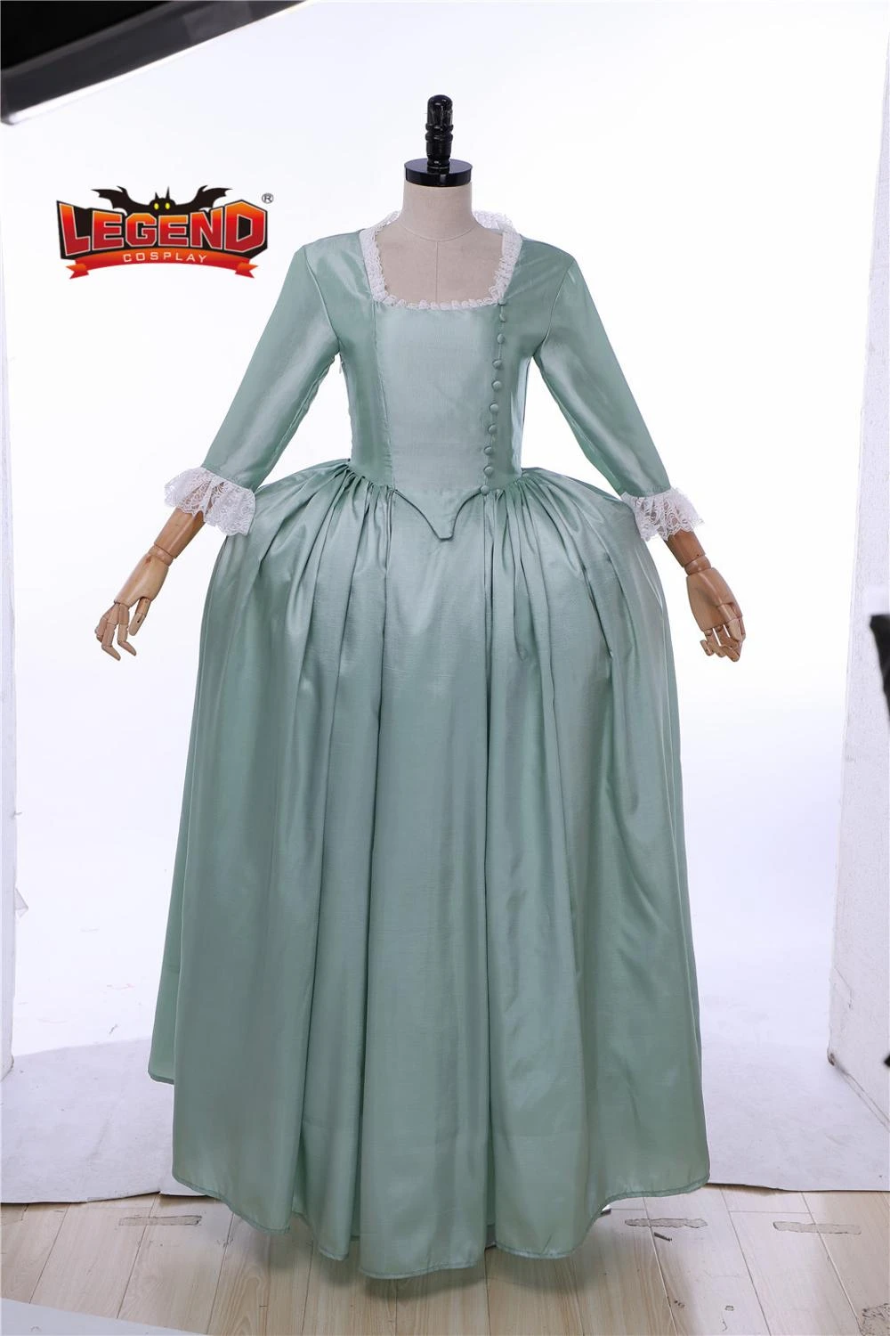 Musical Hamilton Eliza Schuyler Cosplay Costume Blue Dress Colonial ...